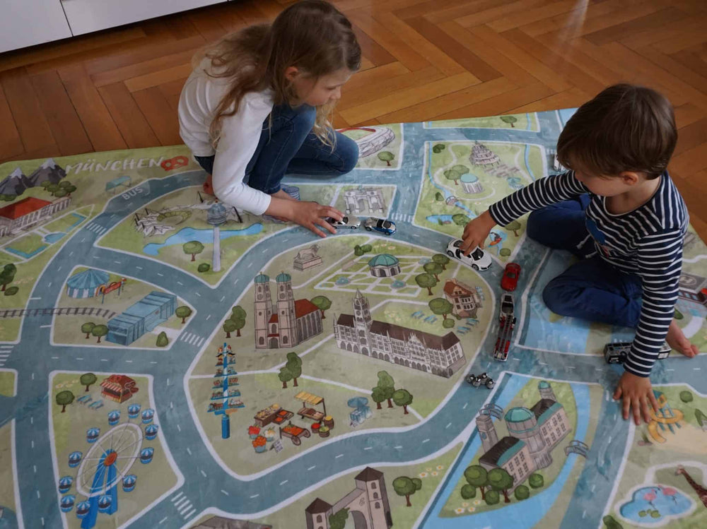 Spielteppiche Deiner Stadt - von HappyCityKids hier entdecken